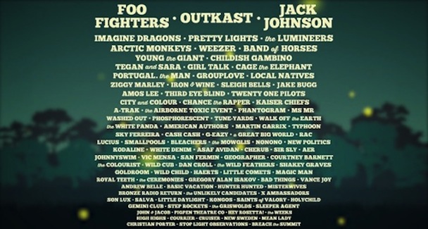 Firefly Music Festival 2014 Lineup