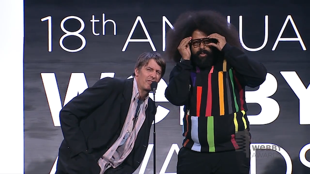 Watch A Squinty Stephen Malkmus Present Ylvis With A Webby Award