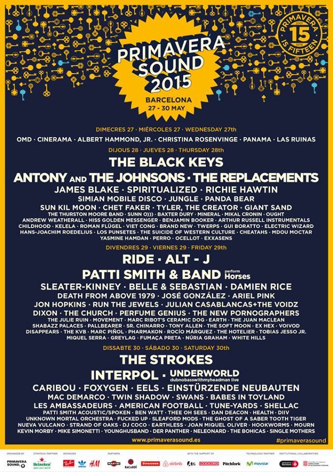 Primavera Sound 2015 Lineup