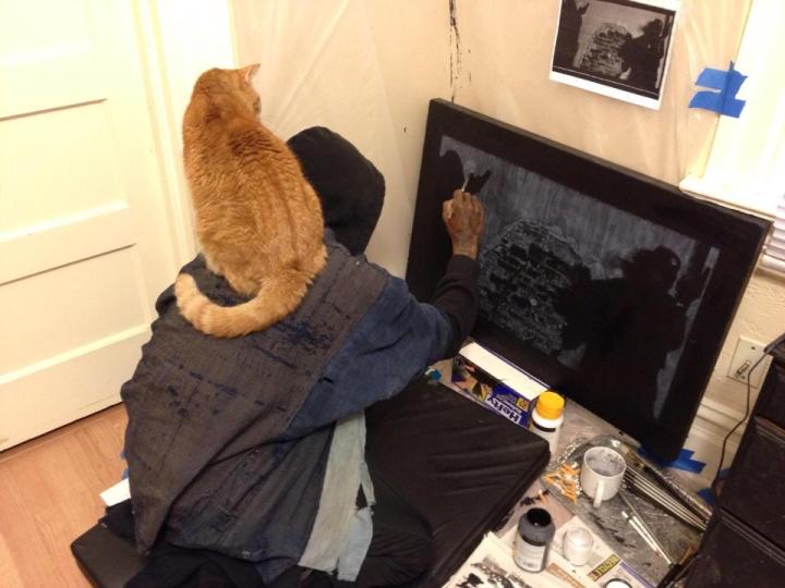 Death Grips' MC Ride Shares Haunting Original Artwork