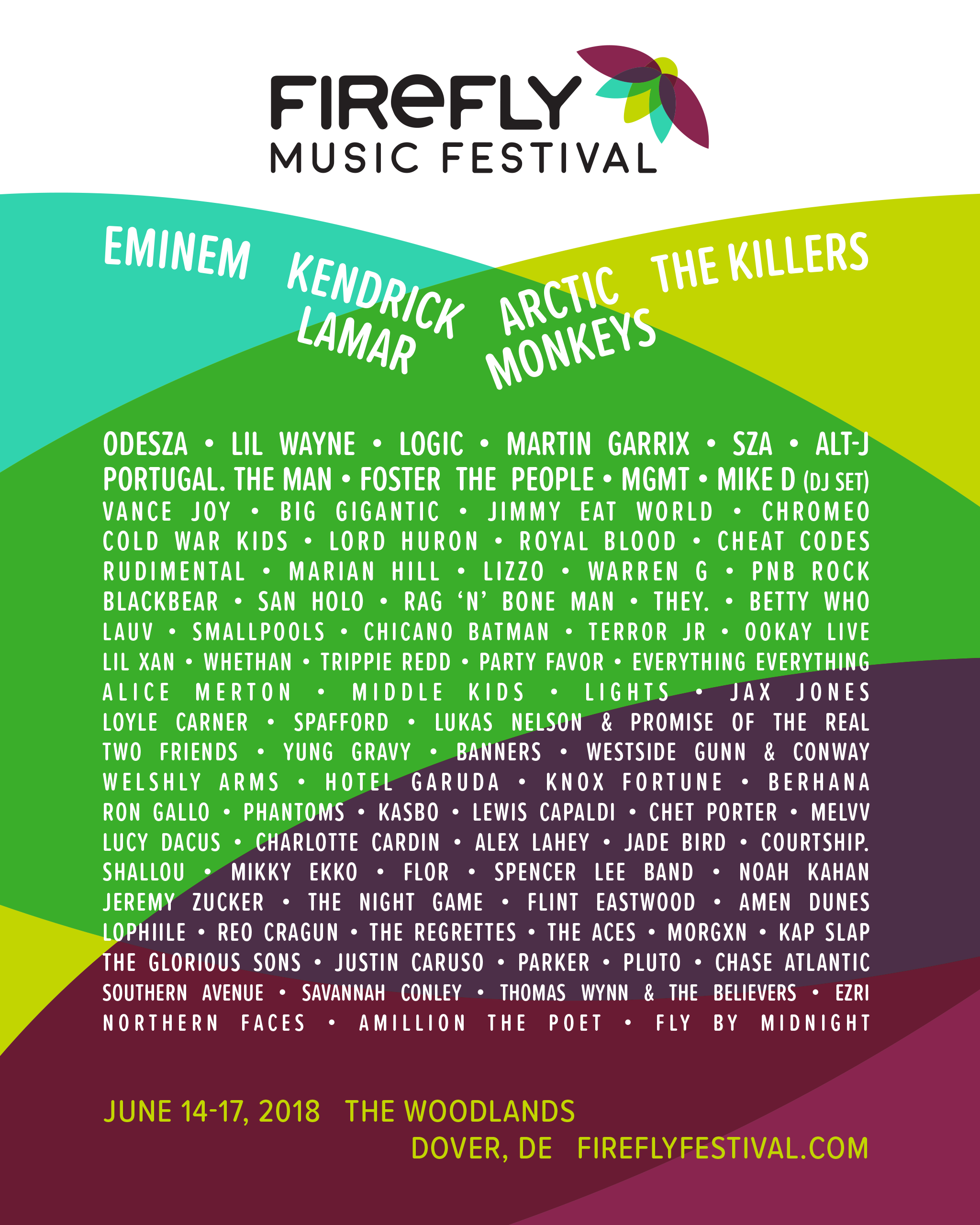 Firefly 2018 Lineup