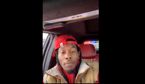 Offset Livestreamed Himself Being Detained By Police