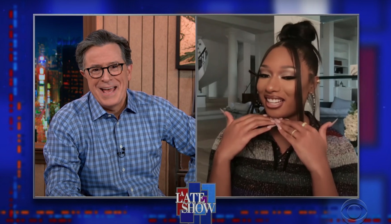 Watch Megan Thee Stallion & Stephen Colbert Talk "WAP," Jay-Z's Advice ...