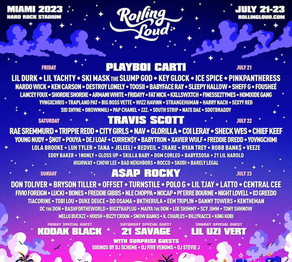 Rolling Loud Miami Lineup Has Playboi Carti, Travis Scott, A$AP Rocky ...
