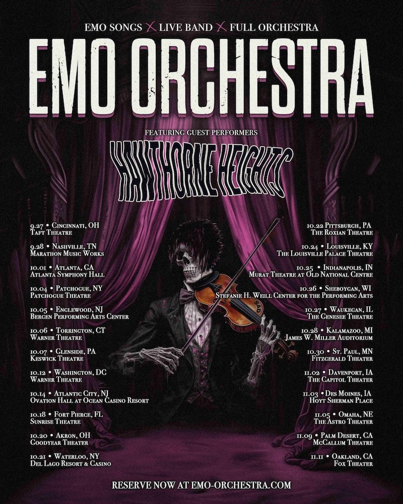 Inaugural Emo Orchestra Tour Promises "Emo Hits Of Your Youth With A ...
