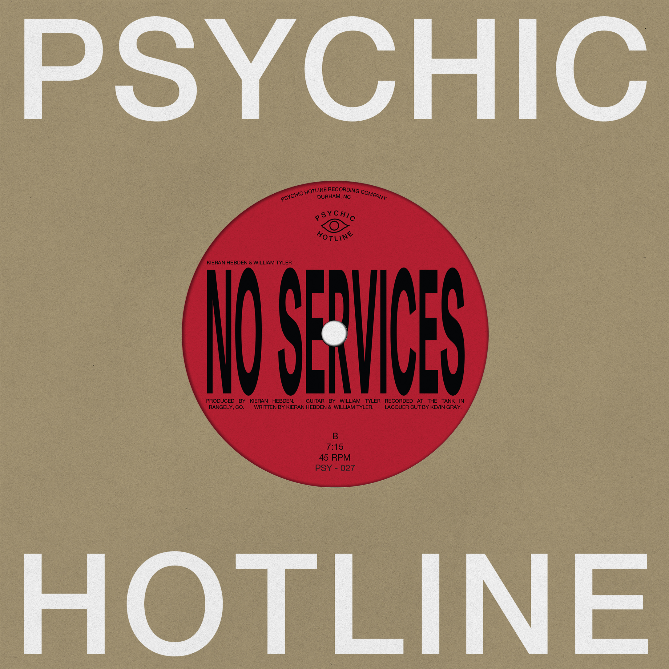 Kieran Hebden & William Tyler - "No Services"