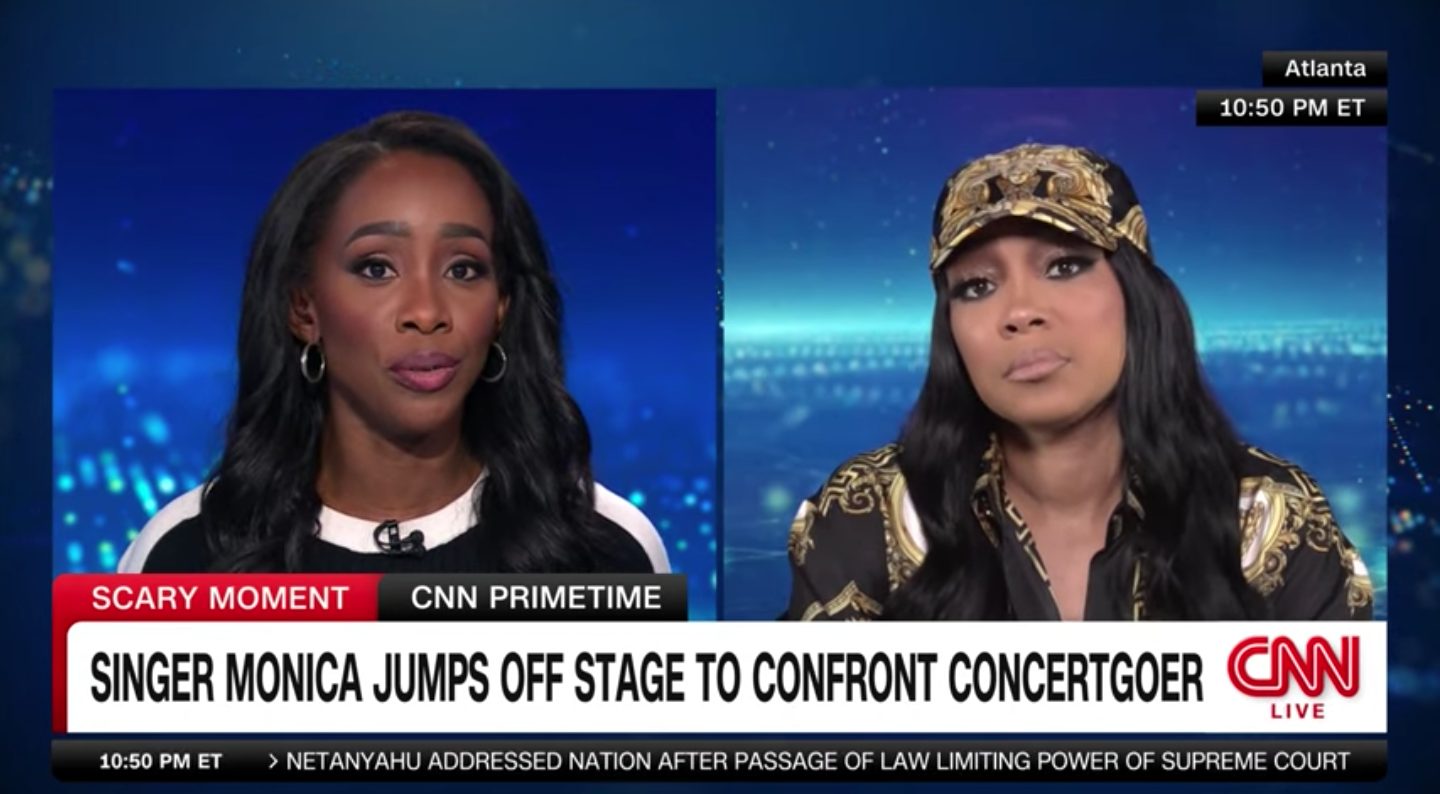 Monica Goes On CNN To Discuss Stopping An Assault In The Audience At ...