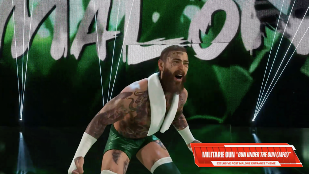 Militarie Gun Made Post Malone's WWE 2K24 Pro-Wrestling Entrance Music