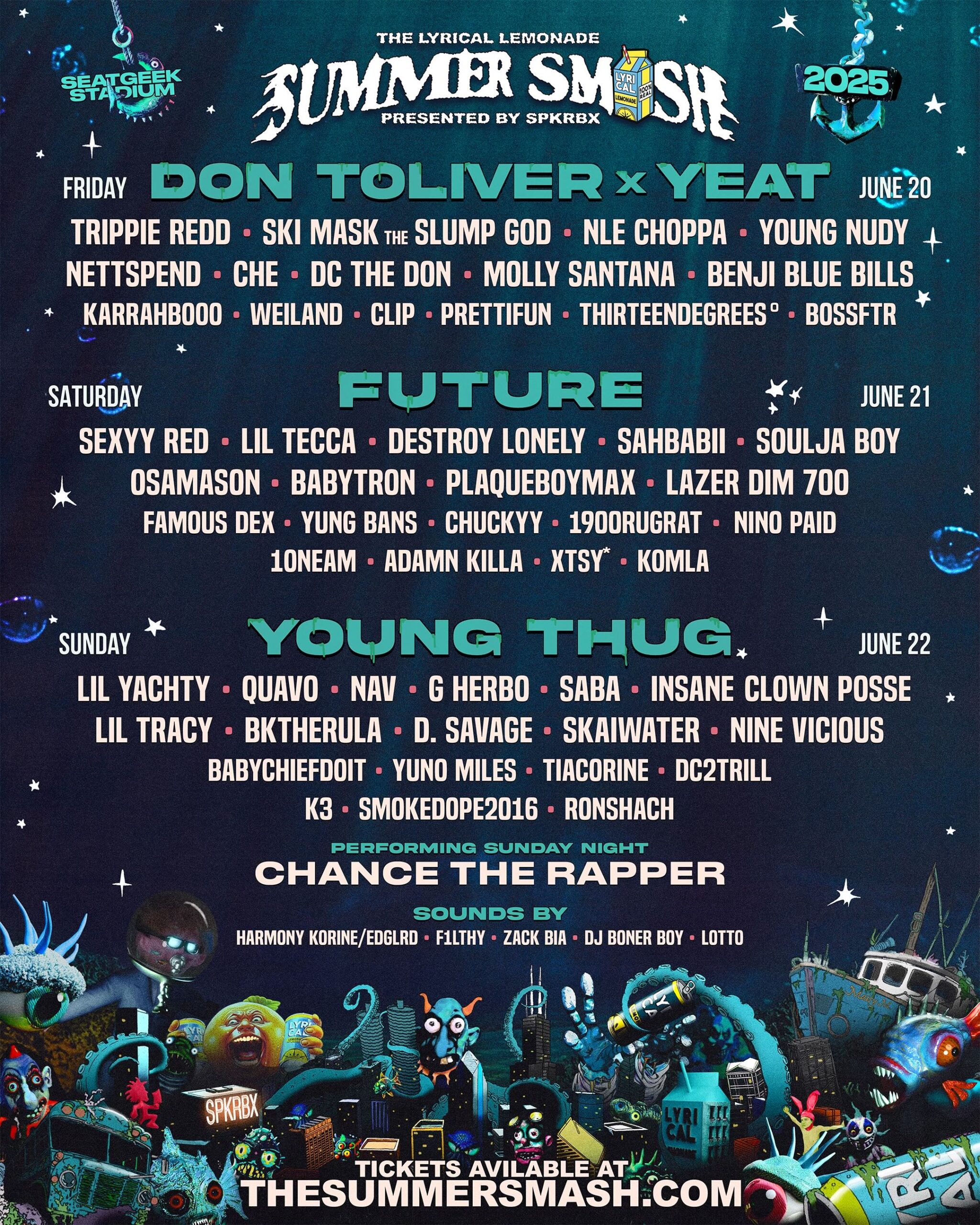 Lyrical Lemonade Reveals 2025 Summer Smash Lineup Feat. Young Thug's ...