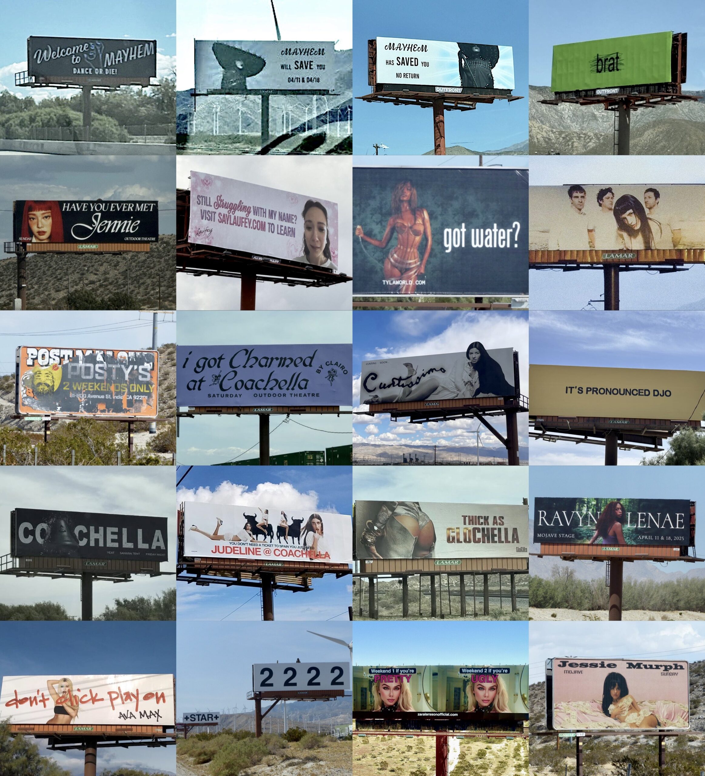 Ranking The Artist Billboards On The Road To Coachella 2025