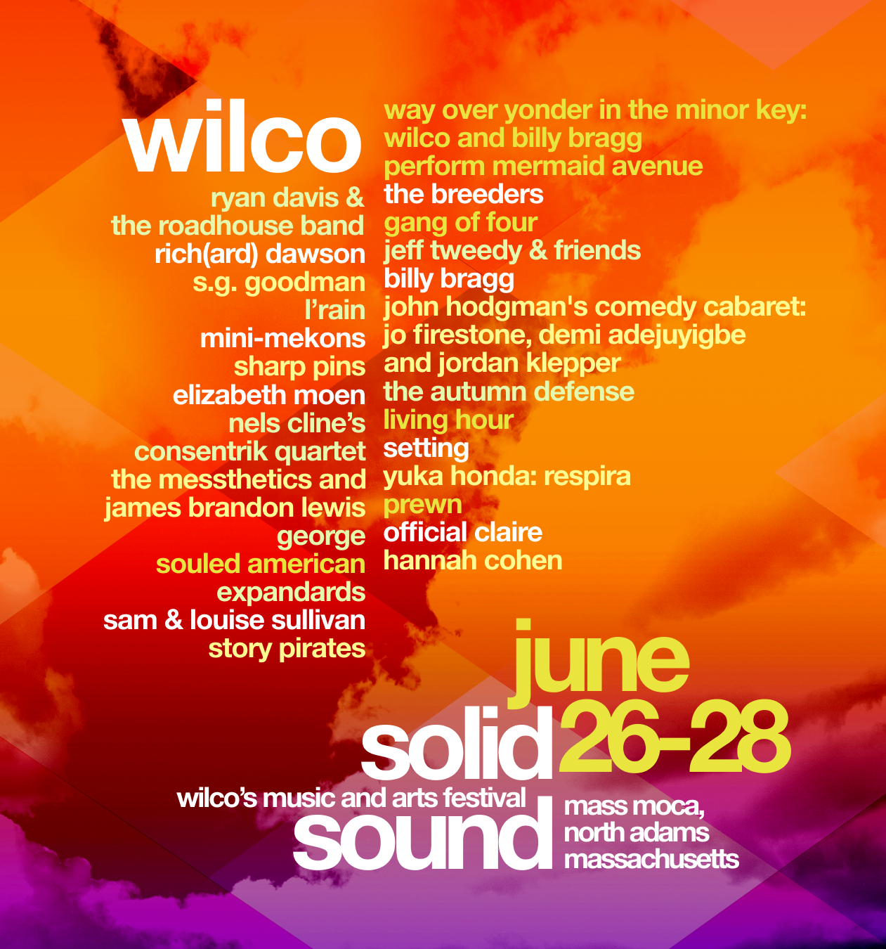 Wilco's Music Festival Solid Sound Announces 2026 Lineup