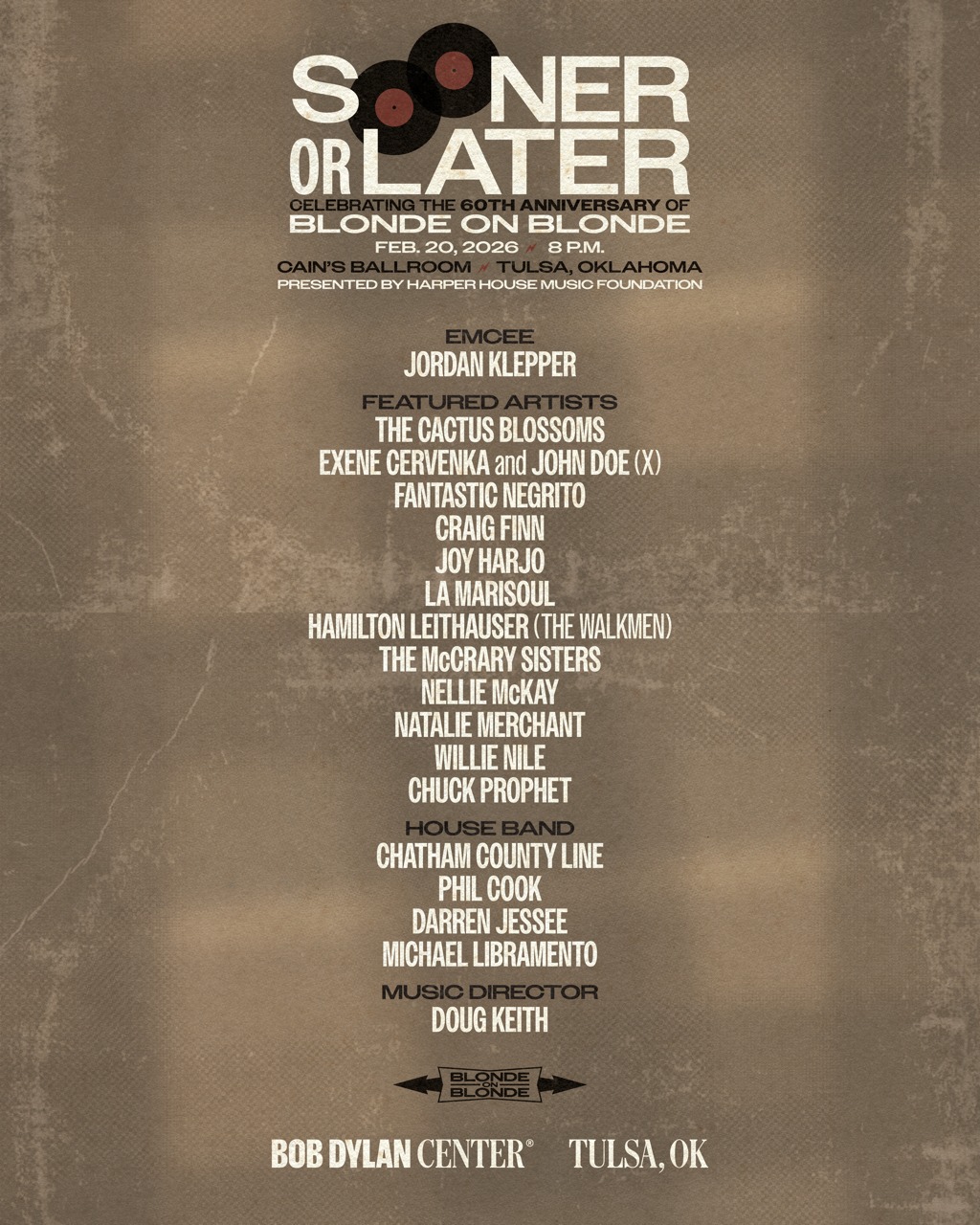 Bob Dylan Center's 'Blonde On Blonde' Concert At Cain's Ballroom Gets ...