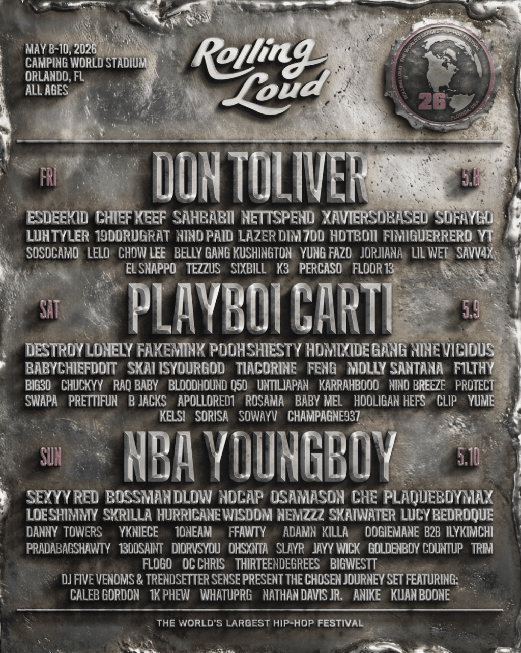 Rolling Loud Orlando Reveals 2026 Lineup